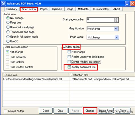 Display The Pdf Title In The Title Bar Of Pdf Reader By Using The