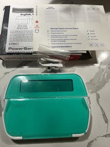 Dsc Rfk5501eng Power Series Lcd Rfk5501 Keypad With Wireless Receiver New Ebay