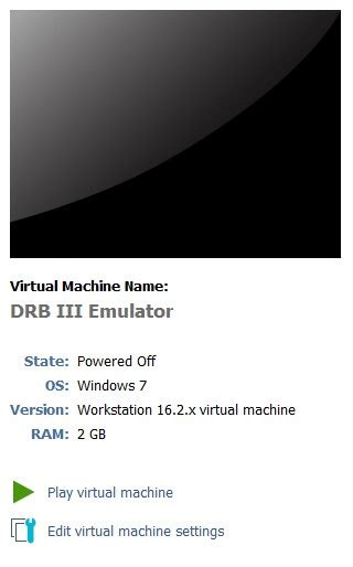 Drb Iii Emulator In A Virtual Machine Autonumen Offical Blog