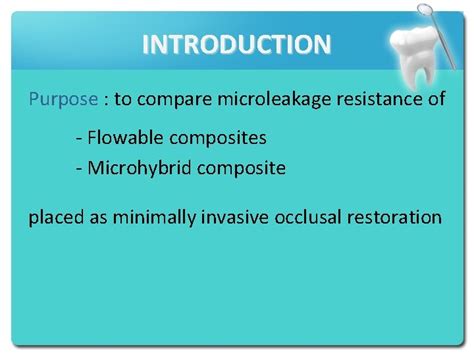 Operative Dentistry Microleakage Resistance Of Minimally Invasive Class