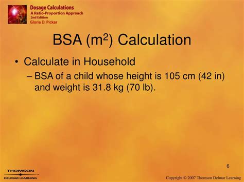 Ppt Body Surface Area And Advanced Pediatric Calculations Powerpoint