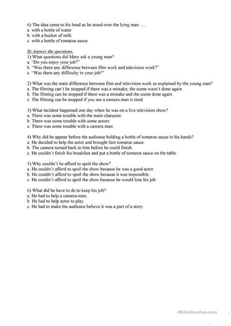 Reading Comprehension 6 English Esl Worksheets For Distance Learning And Physical Classrooms