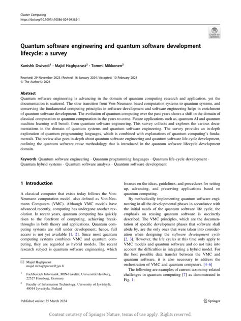 Quantum Software Engineering And Quantum Software Pdf Quantum