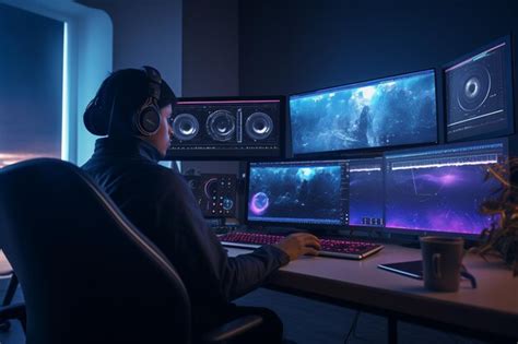 Premium Photo Sound Designer Creating Immersive Audio Effects Generative Ai