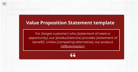 Value Proposition Statements Example Include Template