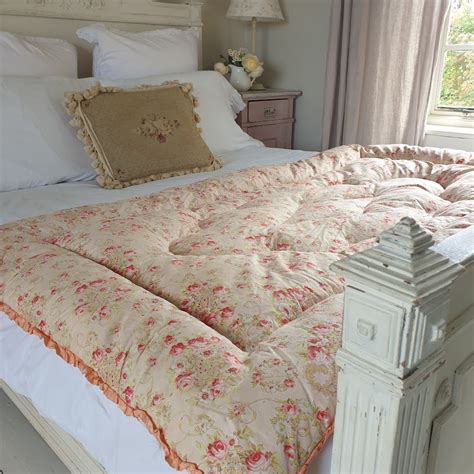 Vintage Eiderdowns Rose And Foxgloves