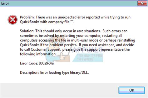 How To Fix QuickBooks Error Code 80029c4a On Windows