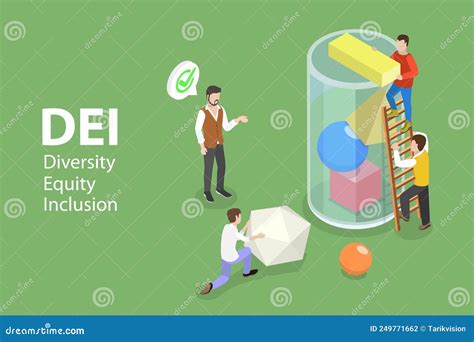 Dei Diversity Equity Inclusion Matter Symbol Concept Words Dei