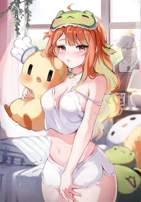 Takanashi Kiara Colonel Sanders And Kfp Employee Hololive And More Drawn By Koahri Danbooru