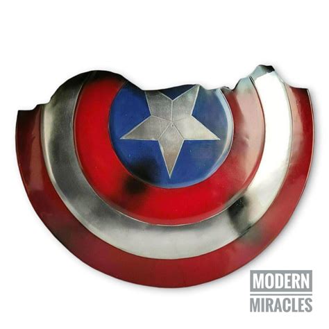 Captain America Broken Shield Metal Prop Replica Avengers Endgame Halloween