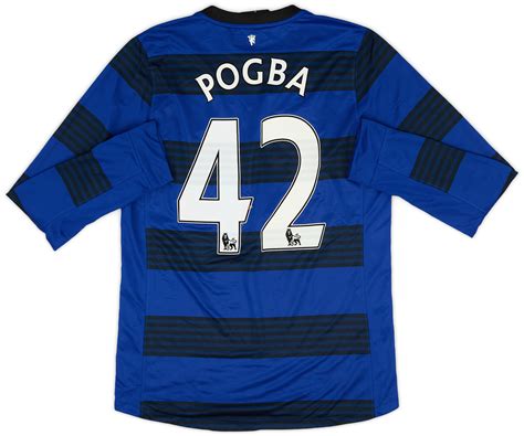 2011 13 Manchester United Player Issue Away Shirt Pogba 42 L