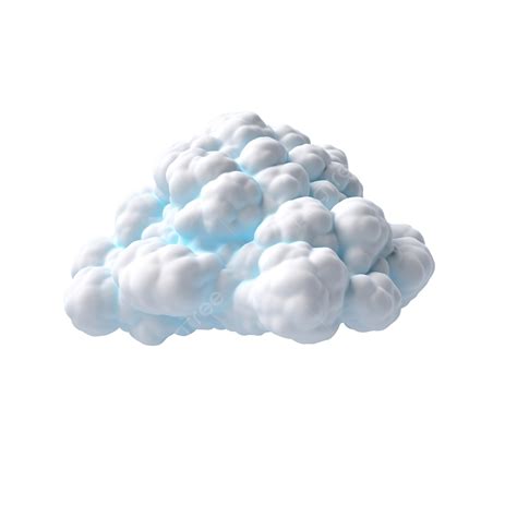 D Cloud D Rendering Illustration Cloud D Icon Png Transparent