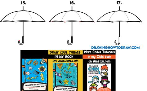 How To Draw An Umbrella Easy Step By Step Drawing Tutorial For