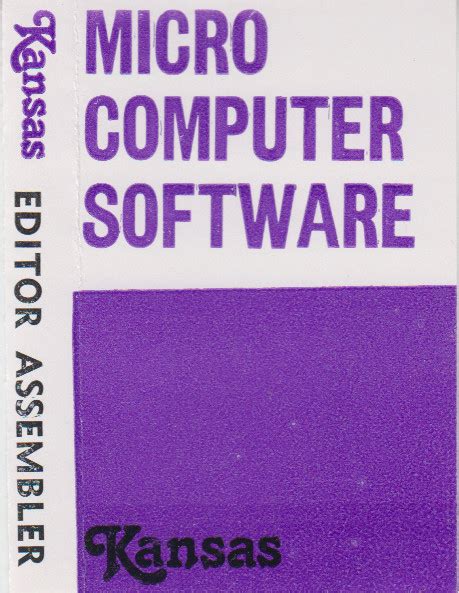 Editor Assembler Software Game Computing History