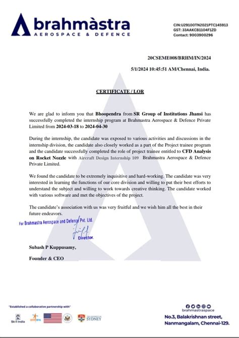 Bhoopendra Bhoopendra On Linkedin Aircraftdesign Internship