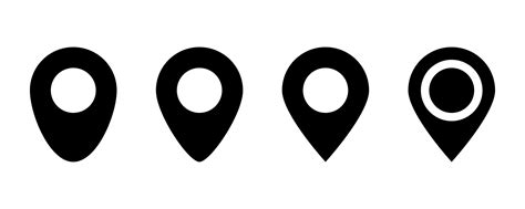 Location Marker Map Pin Icon Position Pointer Map Marker Icons Set