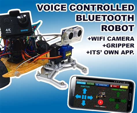 Voice Controlled Arduino Robot Wifi Camera Gripper App And Manual