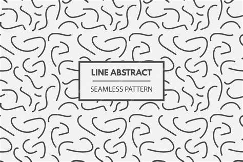 Premium Vector Hand Drawn Black Line Curvy Wiggly Shapes Abstract Seamless Repeat Swatch Pattern