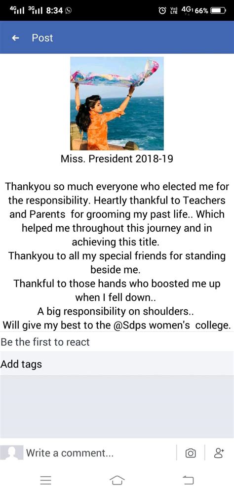 Pranjal Jain On Linkedin President Responsibility Dedication Hardwork Sdpswomenscollege