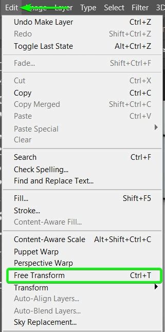How To Use The Free Transform Tool In Photoshop Ultimate Guide