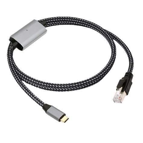 Cablecc Rj45 To Usb Type C Cable Usb C To Ethernet Male Cord Directly Connected 1000mbps Gigabit