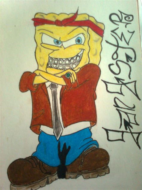 Draw Gangster Spongebob At Glen Kyser Blog