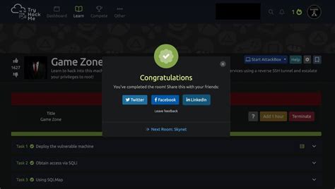 tryhackme challenge completion sql injection krishna tiwadi posted on the topic linkedin