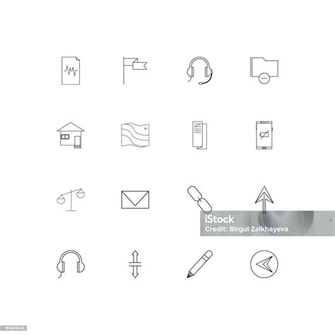 웹 응용 프로그램 간단한 선형 아이콘 설정합니다 개요 벡터 아이콘 0명에 대한 스톡 벡터 아트 및 기타 이미지 0명 고리