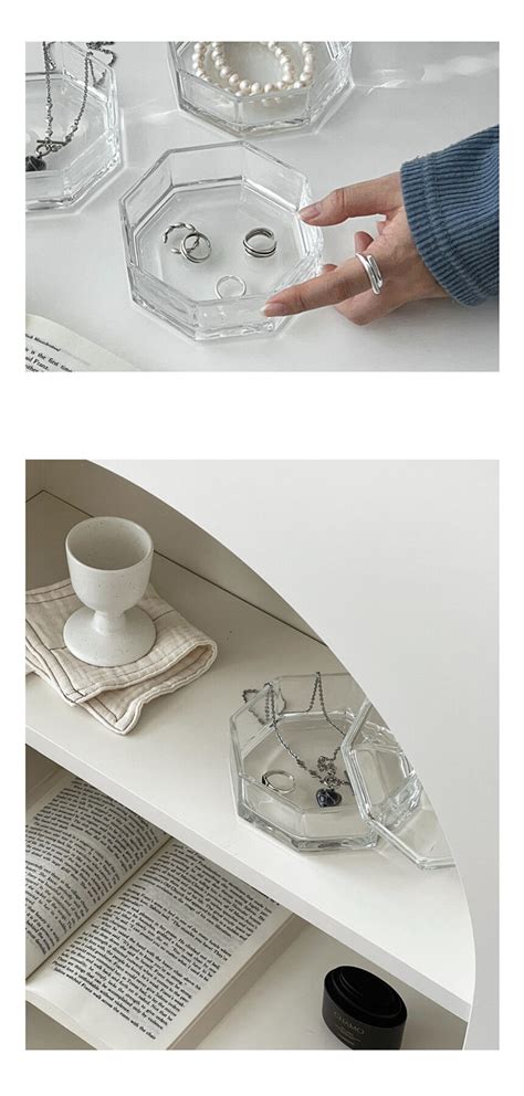 크리스탈 보석함 유리 보관 트레이 1단 3단 감도 깊은 취향 셀렉트샵 29cm
