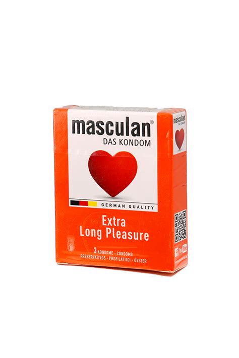Masculan Extra Long Pleasure 3's - LifePlus