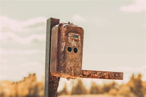 Premium Photo Old Voltage Transformer Close Up