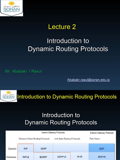 Lecture 2 Routing Protocol Pdf Routing Networking Standards