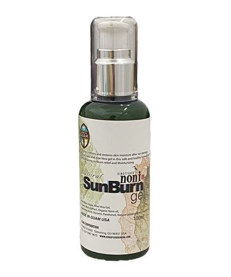 Natural Sunburn Gel Kingfishers Noni
