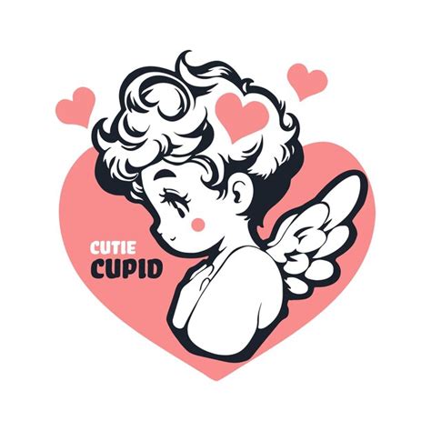 Premium Vector Cartoon Vector Cupid With Bow And Arrow Illustration