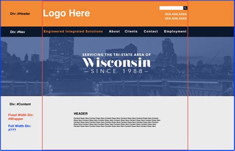 Html Trying To Fit A Fixed Width Container Into A Full Width 100