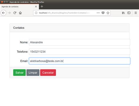 Crud Mvc Em Php Página Do Alê
