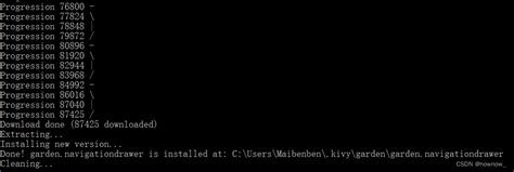 keyerror ‘kivy garden navigationdrawer no module named kivy garden