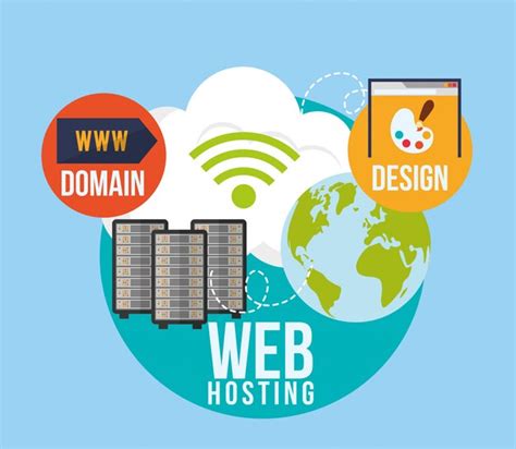 Premium Vector Web Hosting Design