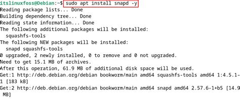what is the usage of the snap packages in debian 12 its linux foss