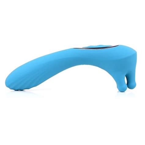 Evolved Heads Or Tails Dual End Rotating Prong Vibrator Teal Sex Toy