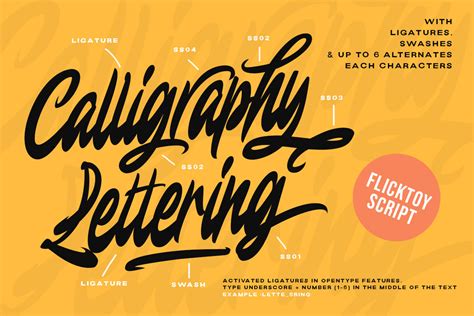 Flicktoy Brush Script Font By Letterhend TheHungryJPEG