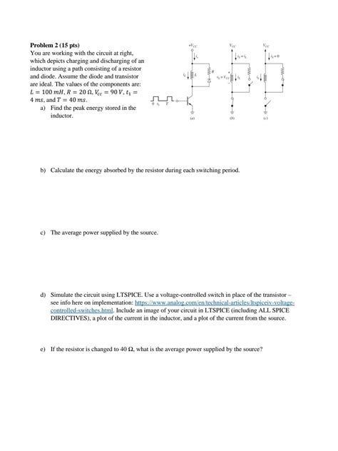 [solved] i only need help with part d simulating the circuit using