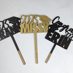 Class Of 2023 Graduation Decor Custom Cake Topper For Etsy