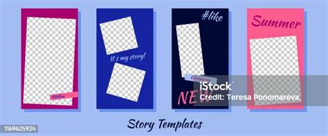 소셜 네트워크에 대한 미니멀 한 이야기의 집합입니다 프레임 패키지로 고유한 콘텐츠를 만들 수 있습니다 스토리용 템플릿입니다 Brand Name Online Messaging