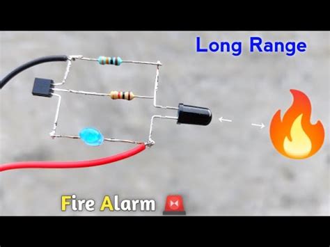 Long Range Fire Detector Alarm How To Make A Simple Fire Alarm Circuit YouTube