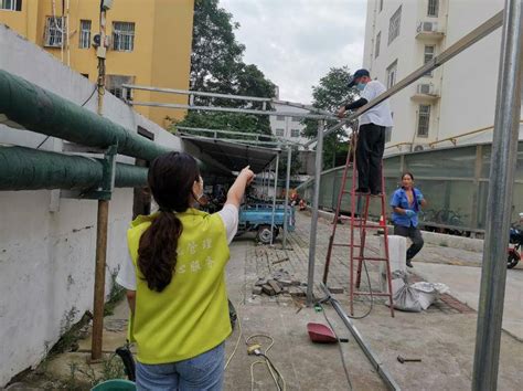 解决居民电动车停放难题古槐街道合理规划搭起停车棚 大石桥 网格 社区