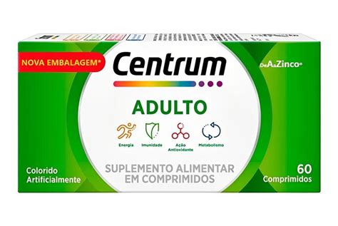 Centrum Adulto Caixa 60 Comprimidos Multivitamínico