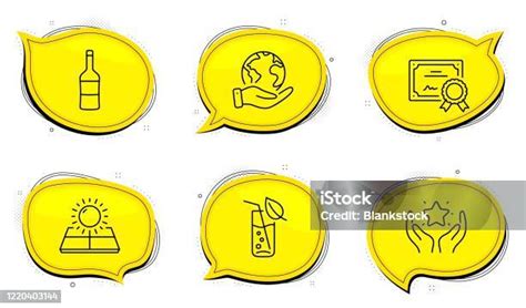 와인 태양 에너지 및 물 유리 아이콘 세트입니다 순위 기호입니다 메를로 병 태양 전지 패널 소다 음료 별을 잡으하십시오 벡터 0명에 대한 스톡 벡터 아트 및 기타 이미지