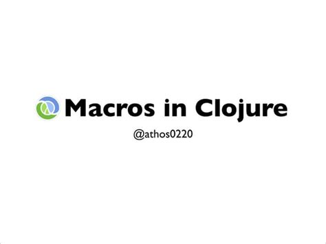 Macros In Clojure Pdf