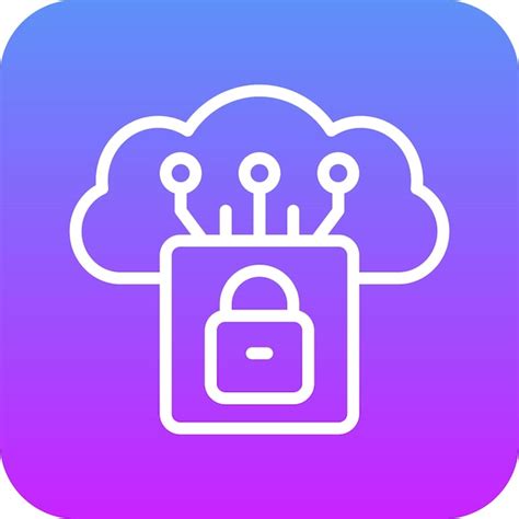 Premium Vector Cloud Security Vector Icon Illustration Of Web Hosting Iconset